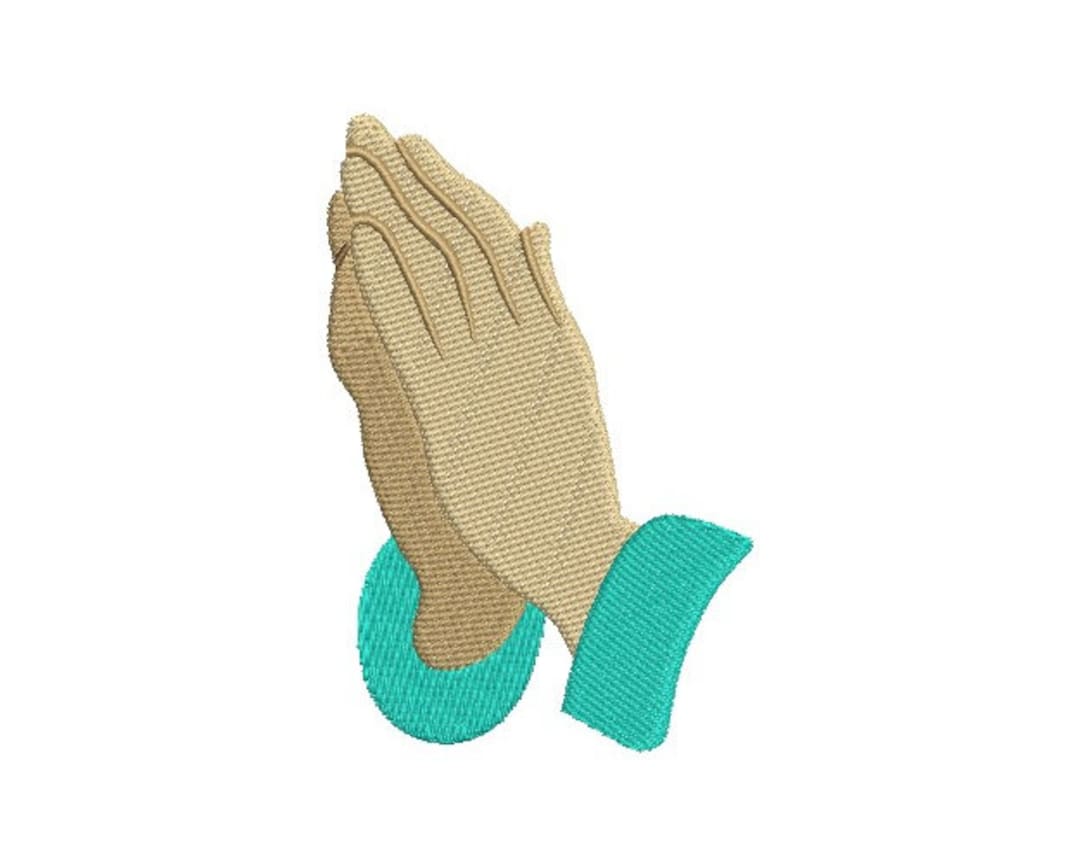 Praying Hands Machine Embroidery Design / Christian Embroidery Pattern ...