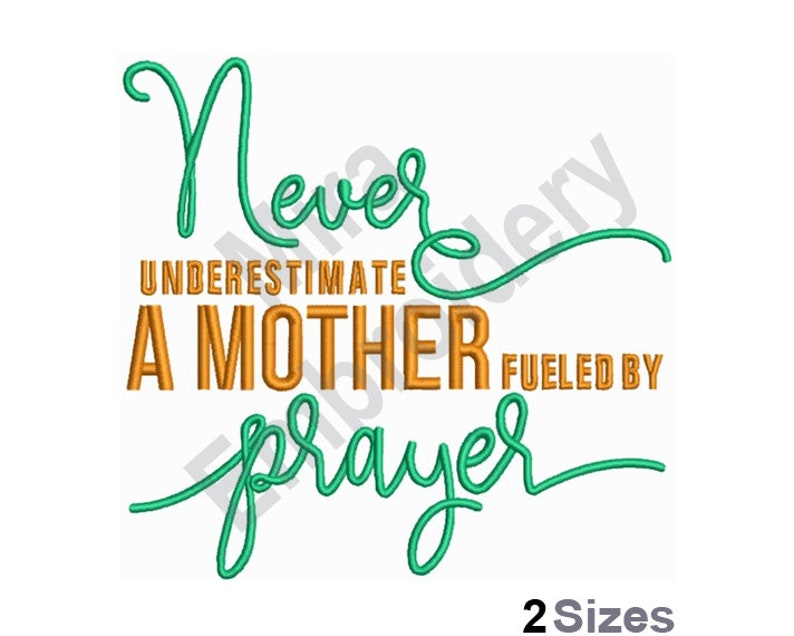 Christian Mother Machine Embroidery Design /fueled by Prayer Embroidery ...