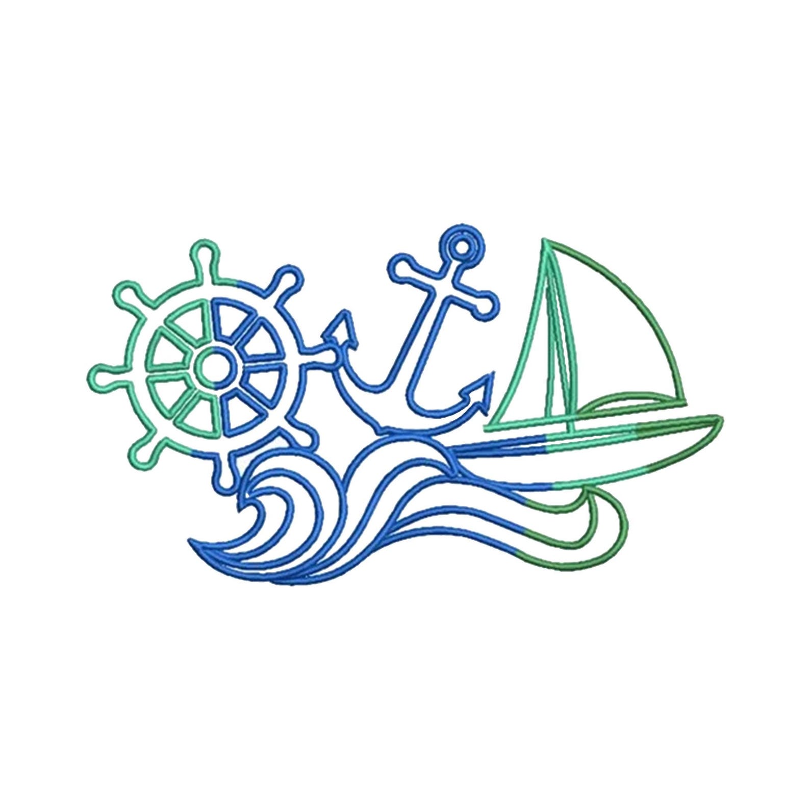 Sailboat Machine Embroidery Designs / Machine Embroidery Boat Anchor ...