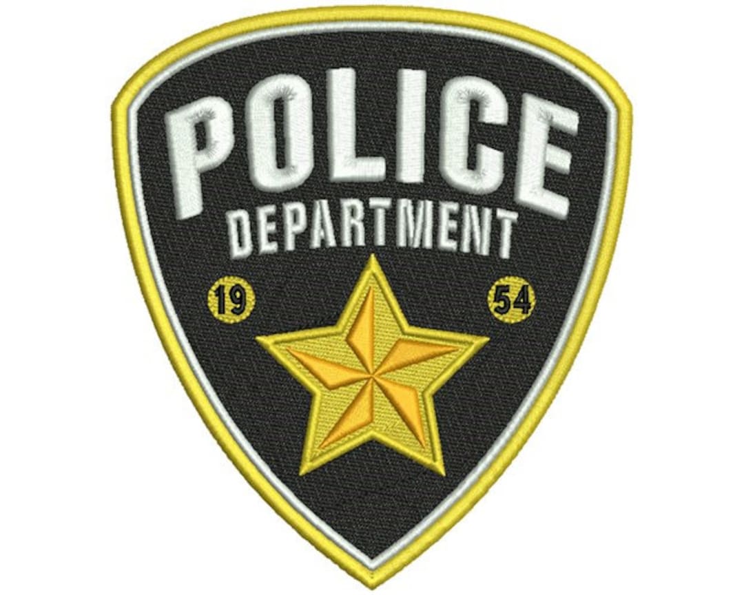 Police Badge Machine Embroidery Design / Cop Embroidery Pattern/ Police ...