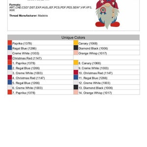 Usa Flag Gnome - Machine Embroidery Design, Patriotic Gnome Embroidery ...