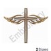 Cross and Angel Wings Machine Embroidery Design 2 Sizes - Etsy