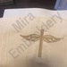 Cross and Angel Wings Machine Embroidery Design 2 Sizes - Etsy