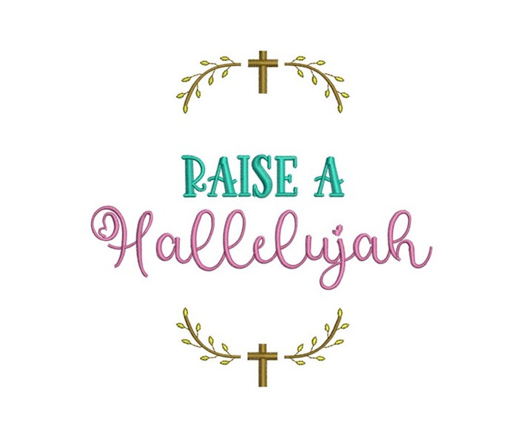 Hallelujah - Religious Saying - Pattern for DIY Crafts - Christian ...