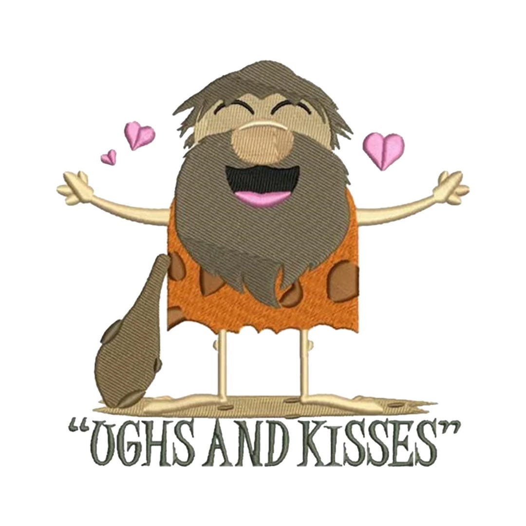 Oghs and Kisses Machine Embroidery Design - Etsy