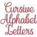 Cursive Alphabet Letters Machine Embroidery Font, Home Format Font ...