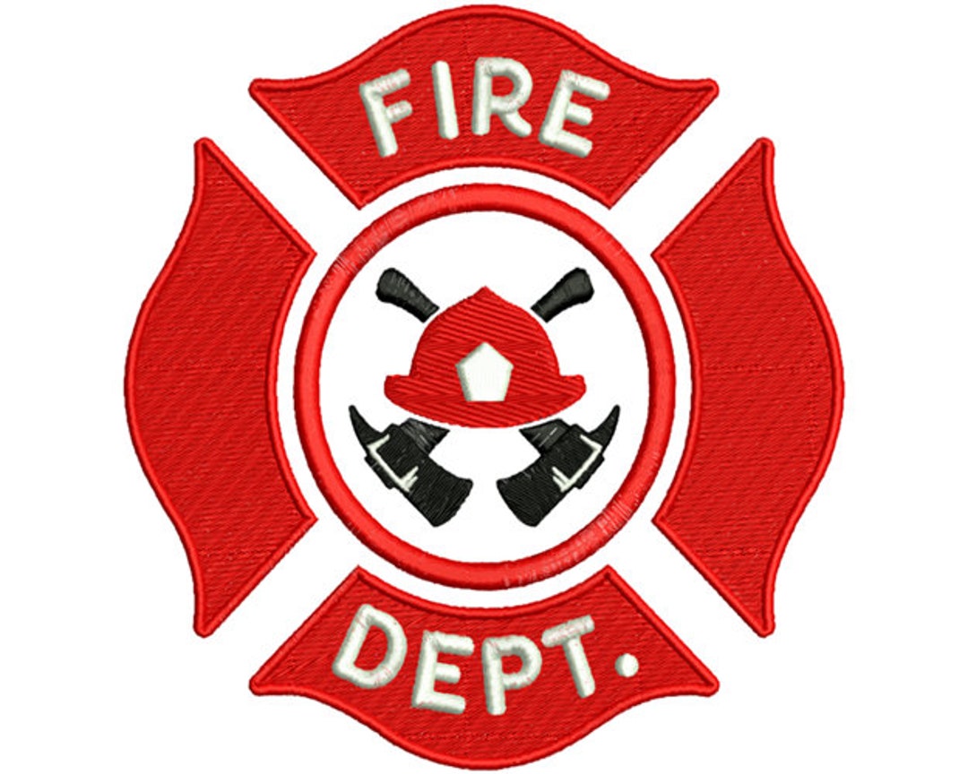 Fire Dept. Embroidery Career Embroidery Fireman Embroidery Job ...