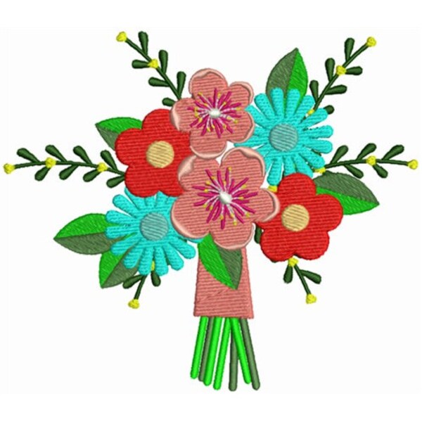 Flower Bunch Hand Embroidery Pattern - Etsy