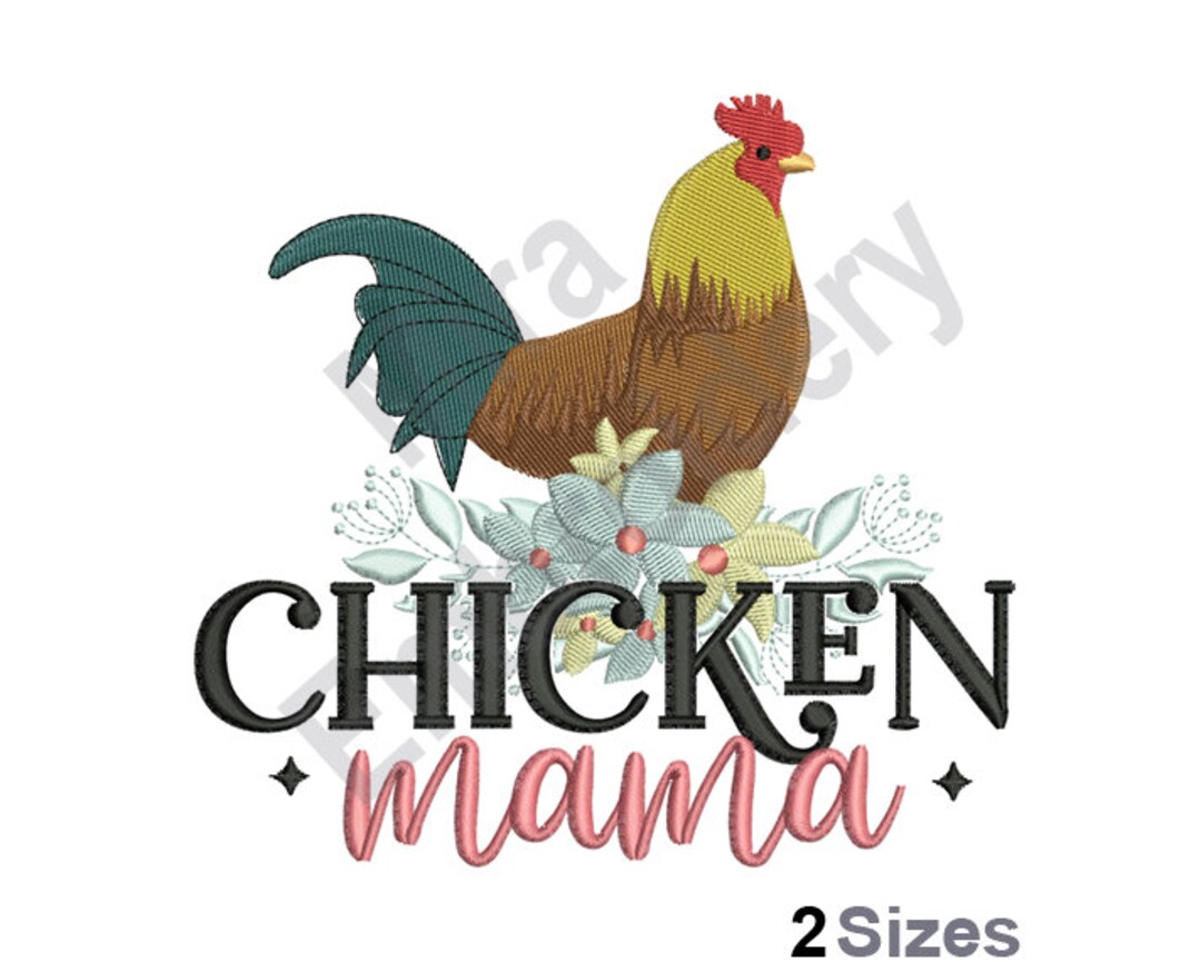 Chicken Mama Embroidery Design: Farm Life Pattern (digital Download) - Etsy