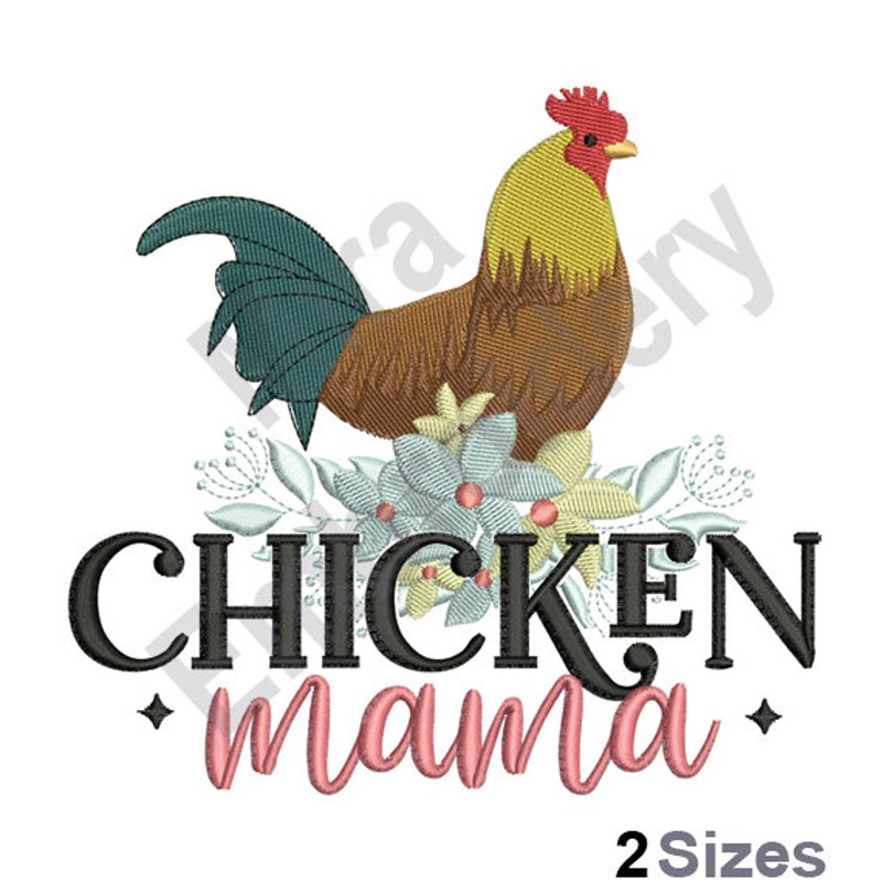 Chicken Embroidery - Etsy