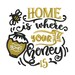 Home Where Honey is - Sweet Home Decor DIY Pattern - Honey Bee ...