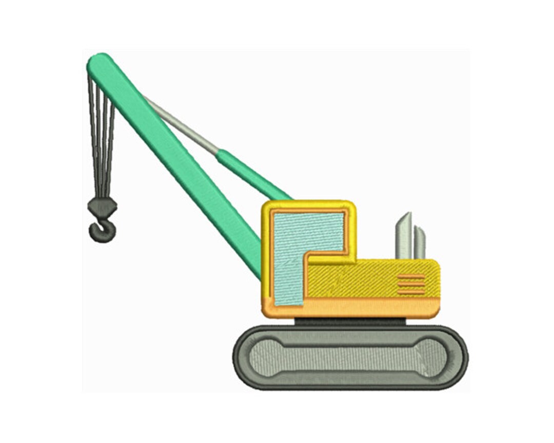 Construction Crane - Machine Embroidery Design - 2 Sizes - Etsy