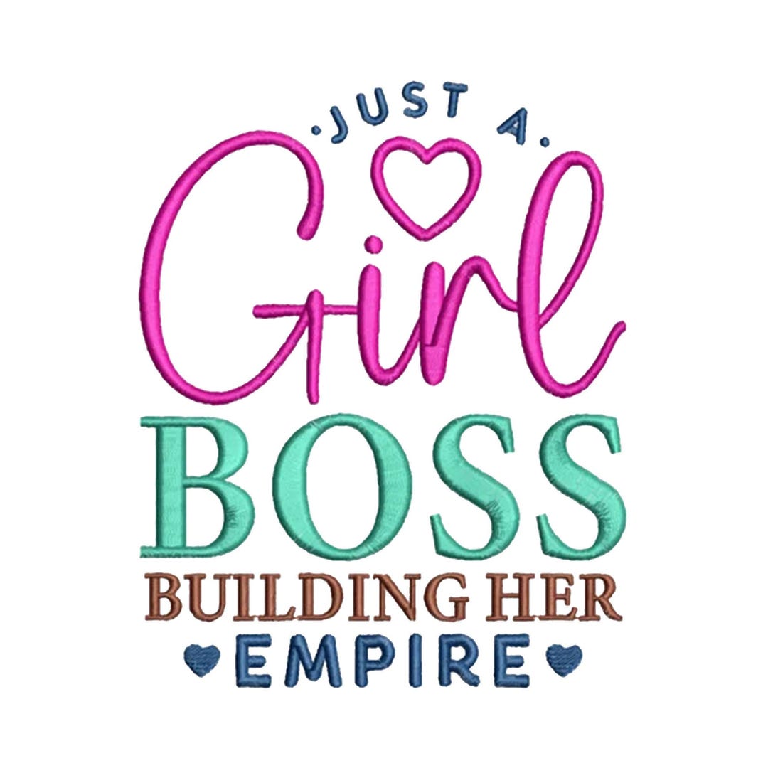 Girl Boss Embroidery - Women Embroidery - Office Girl Embroidery ...