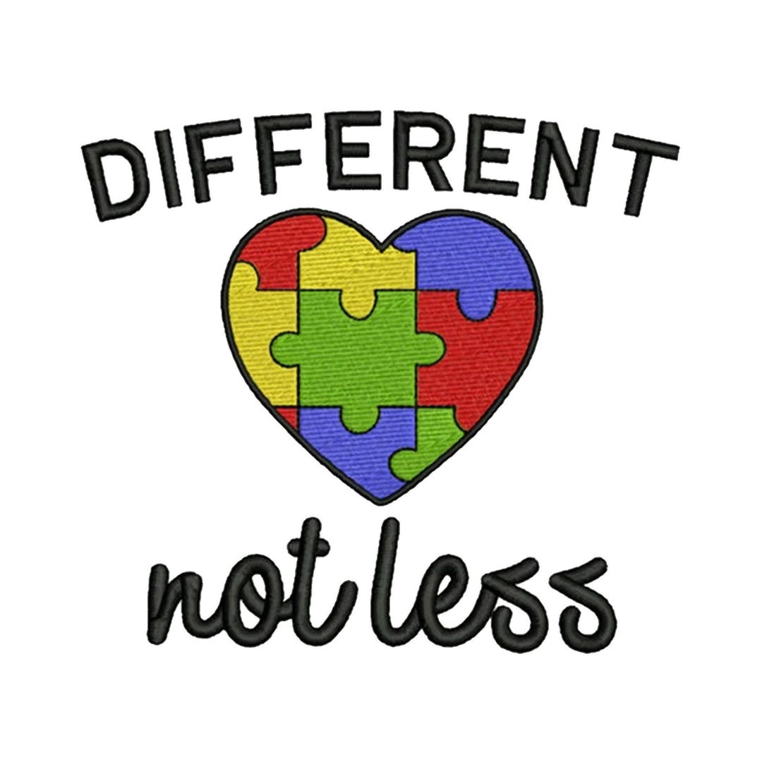 Different Not Less - Machine Embroidery Design - Etsy