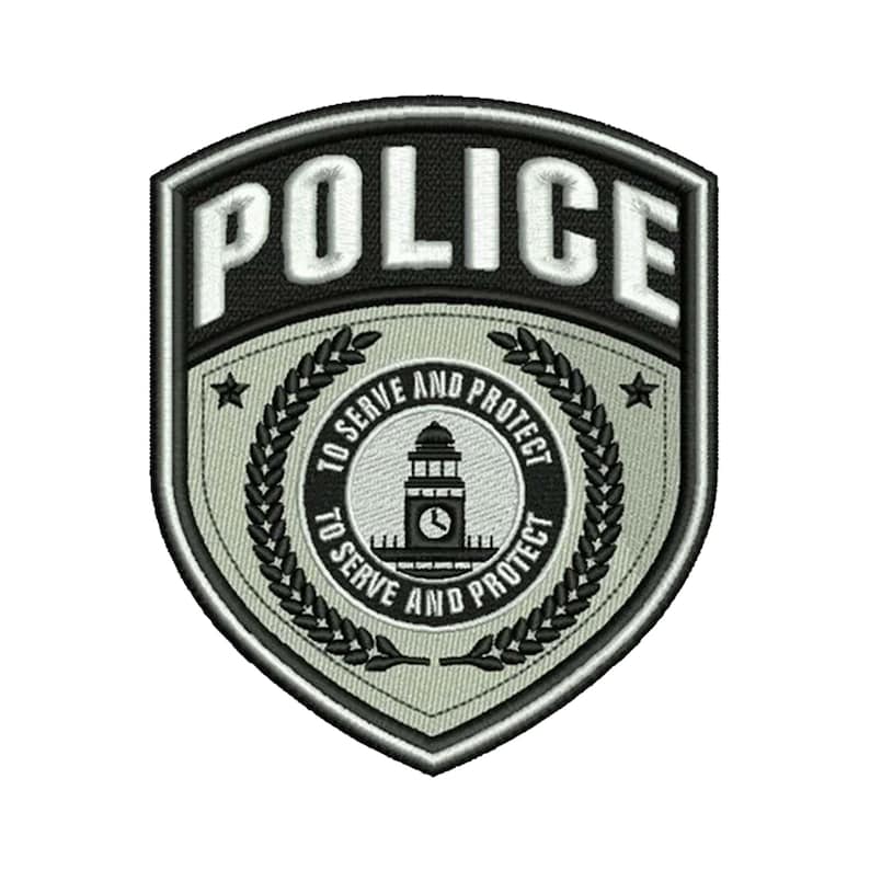 Police Badge - Machine Embroidery Design Police Service Embroidery ...