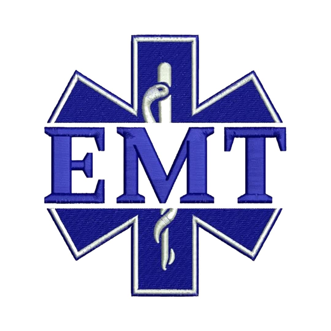 Emt Symbol Embroidery - Medical Embroidery - EMT Embroidery - Paramedic ...