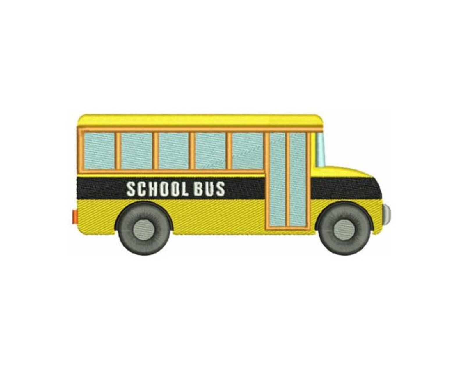 School Bus - Machine Embroidery Design - 2 Sizes - Etsy
