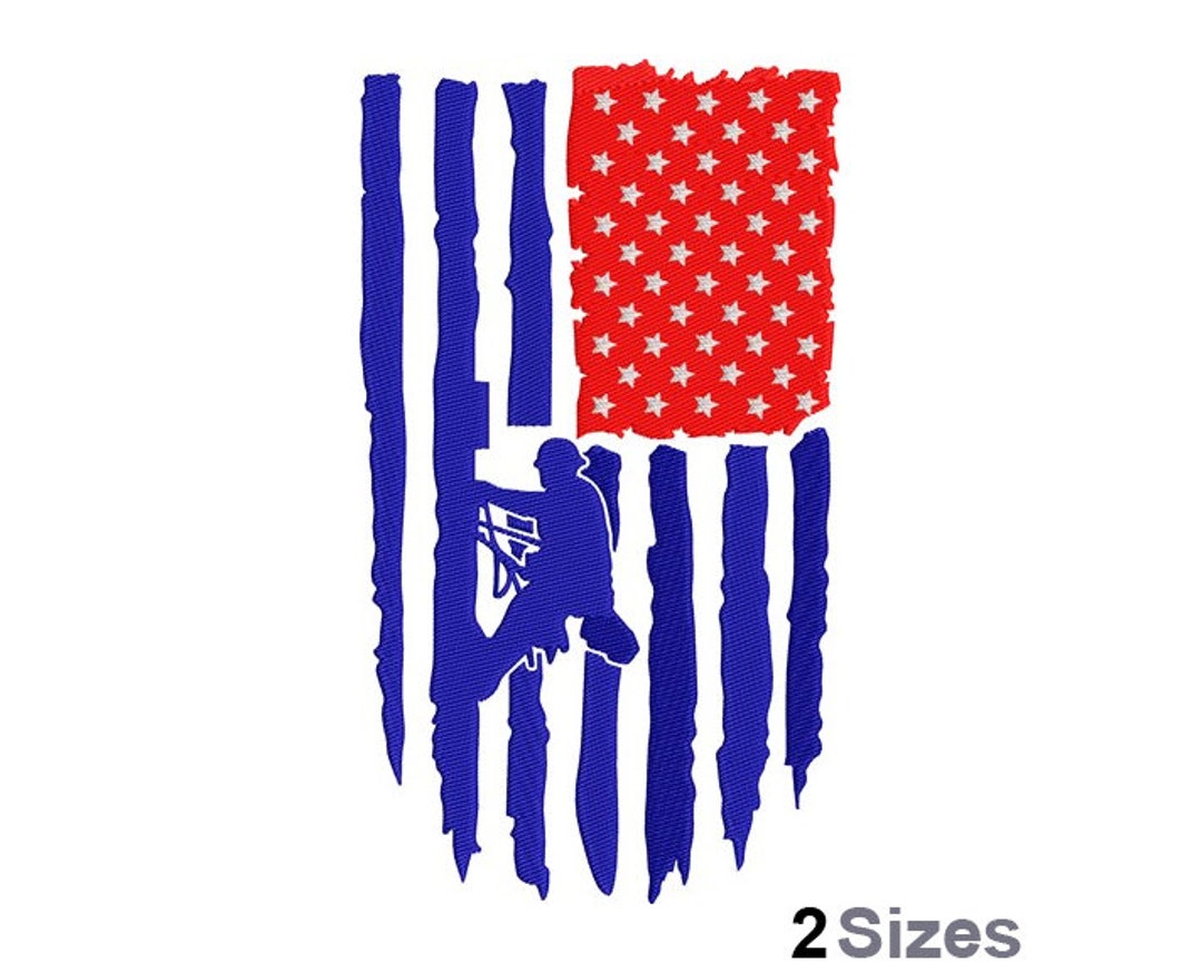 Lineman Flag Embroidery - Country Flag Embroidery - Lineman Embroidery ...