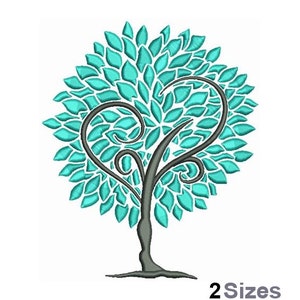 Blue Tree - Machine Embroidery Design - 2 Sizes - Etsy