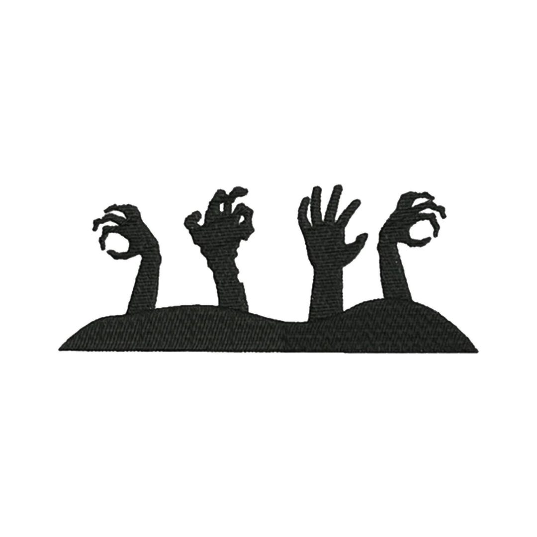 Zombie Hands - Halloween Stitching - Horror Embroidery - Undead ...
