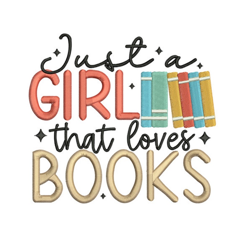 Reading Embroidery Design - Etsy