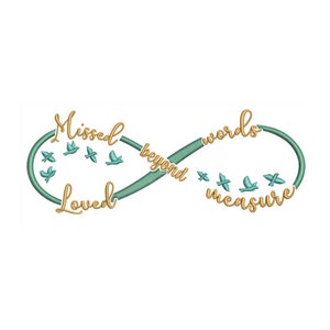 Sympathy Design: Missed Beyond Measure - Thoughtful Memorial Pattern ...