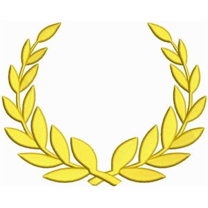 Gold Leaf Wreath Machine Embroidery Design - Etsy