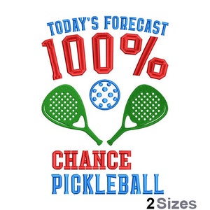 100% Pickleball Embroidery - Pickleball Embroidery - Paddle Embroidery ...