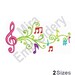 Musical Notes - Machine Embroidery Design / Treble Clef Embroidery ...
