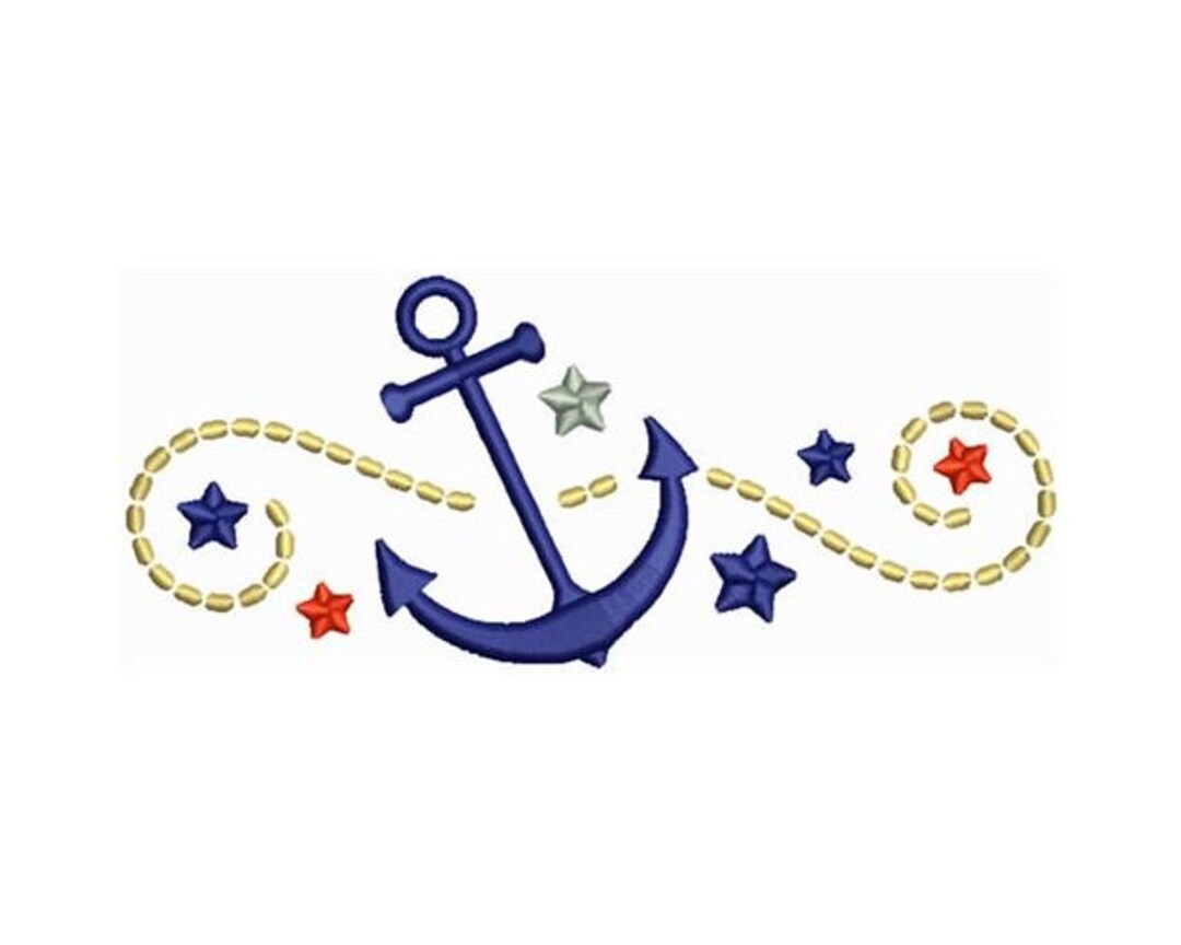 Anchors - Machine Embroidery Design - 2 Sizes - Etsy