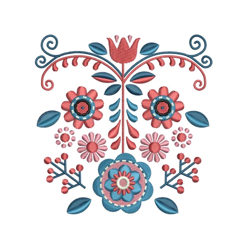 Modern Folk Embroidery - Etsy