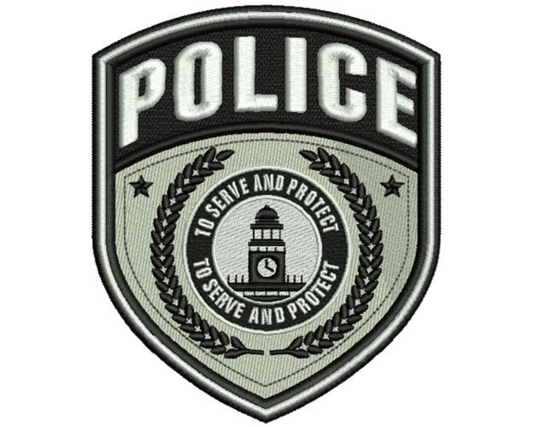Police Badge Machine Embroidery Design Police Service Embroidery ...