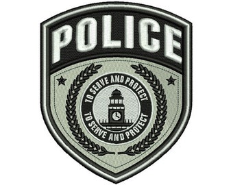 Police Shield Police Design Back the Blue Badge - Etsy