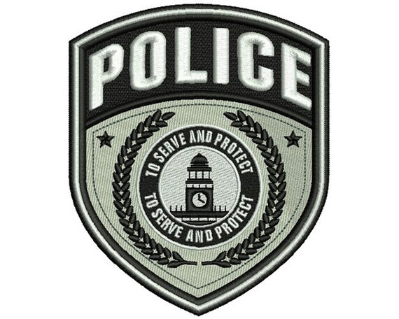 Police Badge Machine Embroidery Design Police Service | Etsy