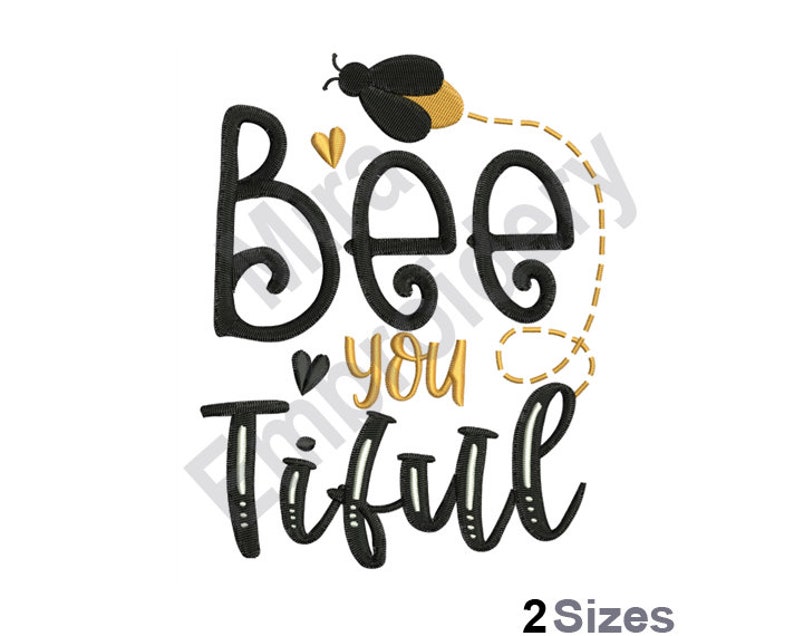 Honey Bee Beautiful Machine Embroidery Design Be You - Etsy