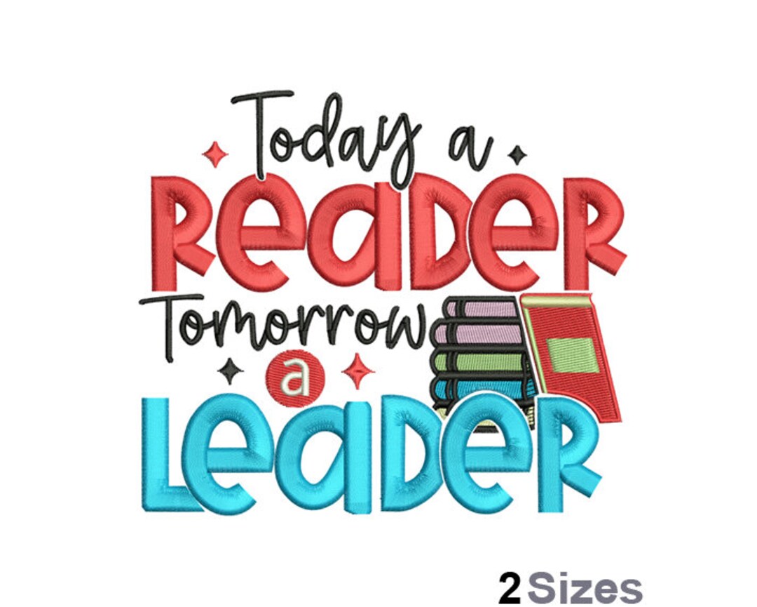 Reader Leader Embroidery - Reading Hobby Embroidery - Leader Embroidery ...