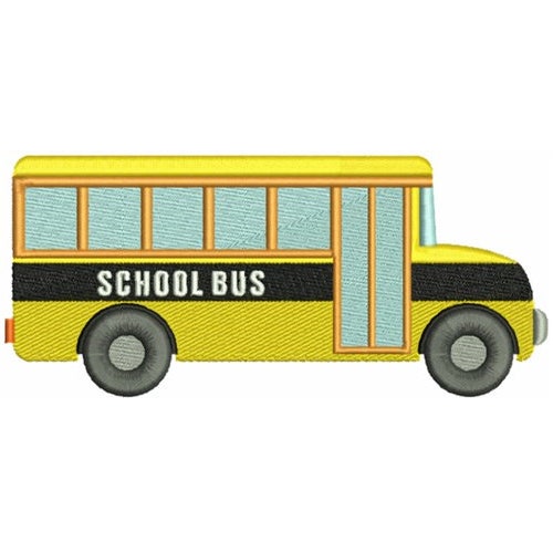 School Bus Machine Embroidery Design Embroidery Designs - Etsy