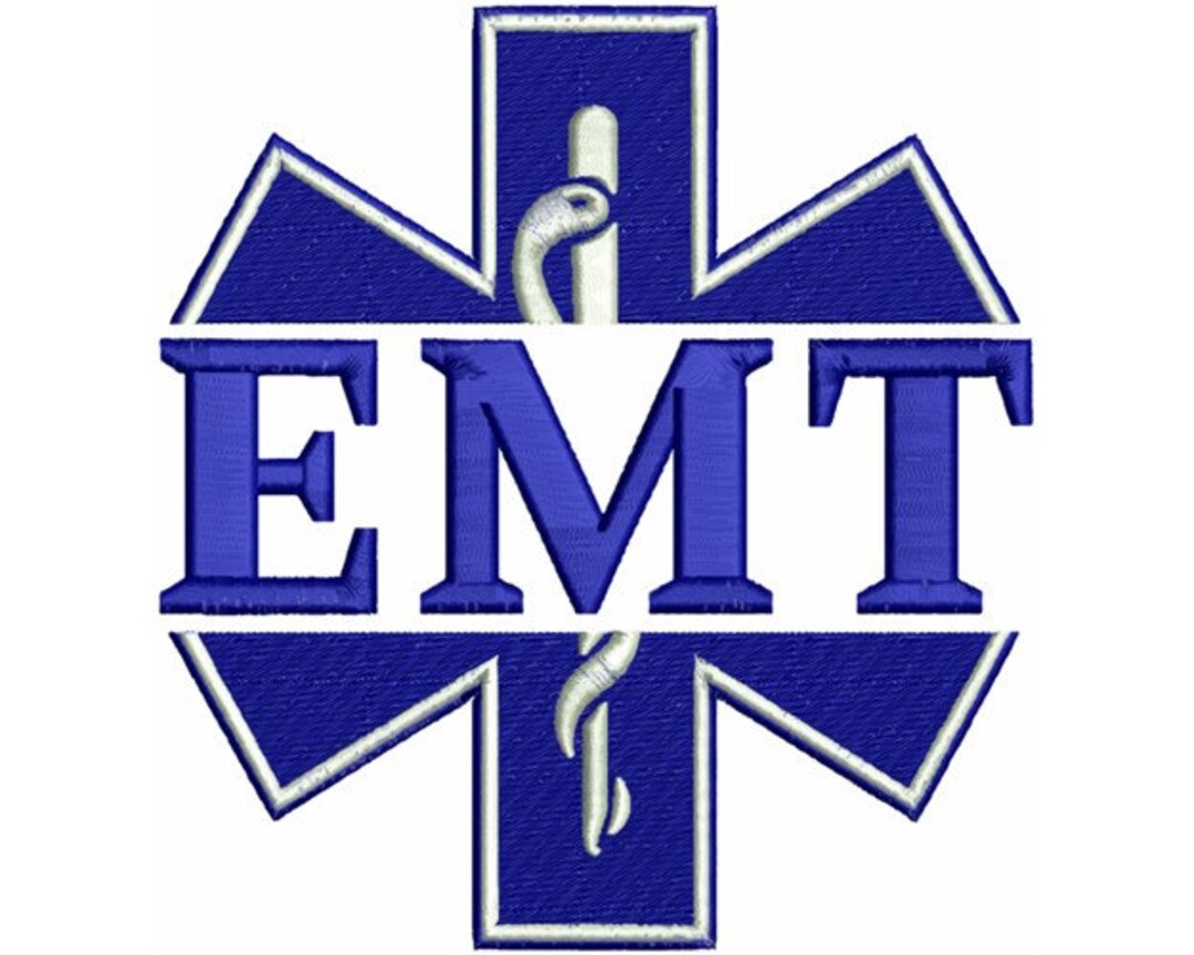 Emt Symbol Embroidery Medical Embroidery EMT Embroidery Paramedic ...