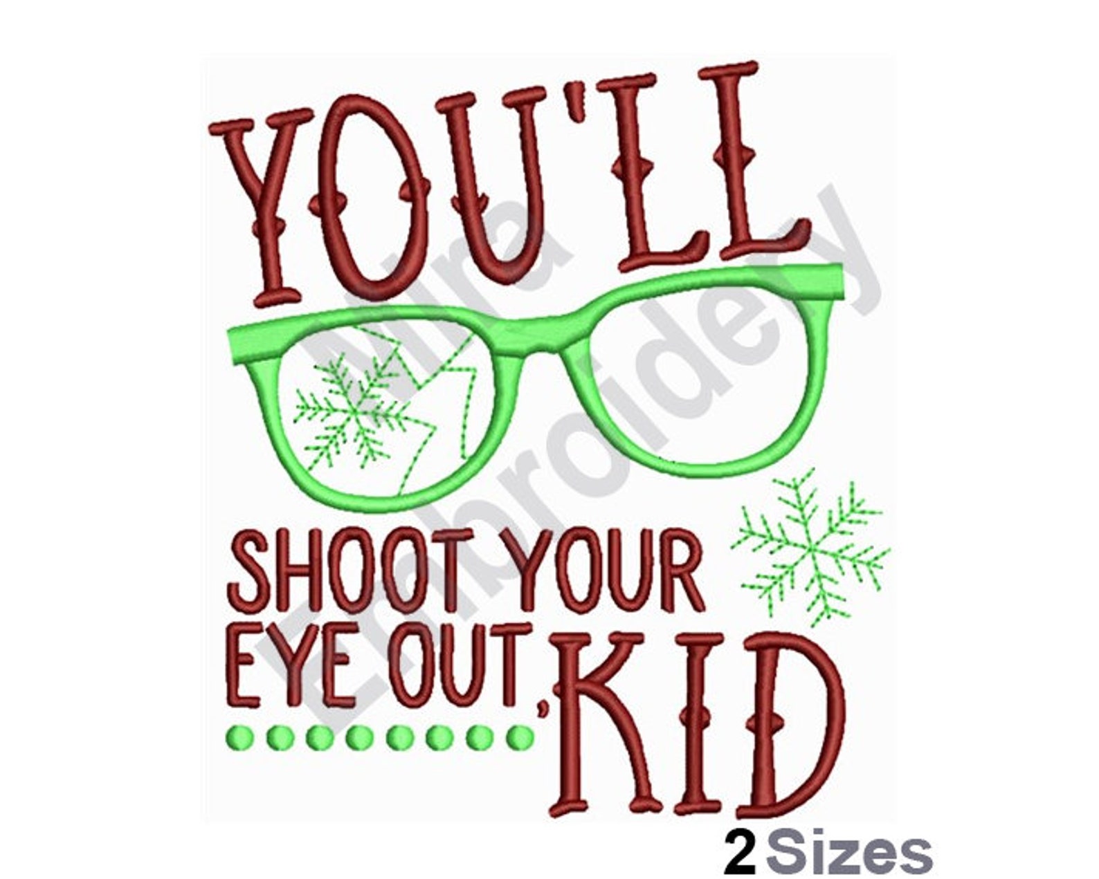 Christmas Story Quote - Machine Embroidery Design, Christmas Embroidery ...