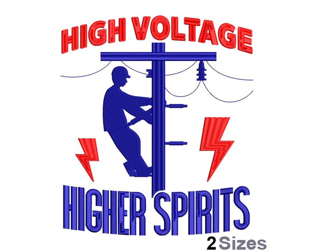 High Voltage Embroidery - Electricity Embroidery - Career Embroidery - Machine Embroidery Design ...