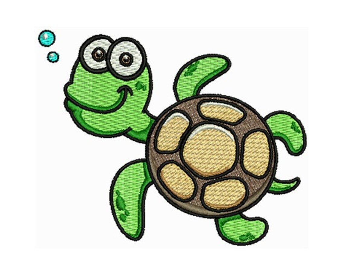 Turtle Machine Embroidery Design Mini Embroidery Design - Etsy Australia