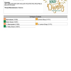 Strength and Dignity - Machine Embroidery Design - 2 Sizes - Etsy