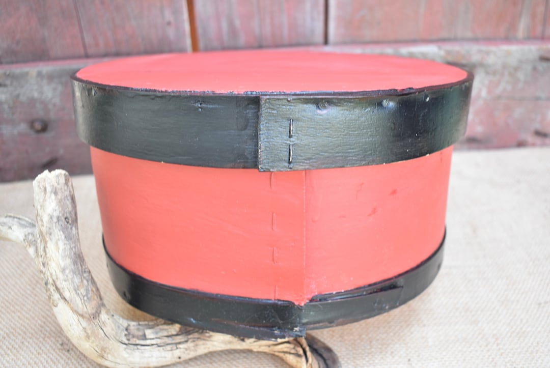 Wisconsin Cheese DUFEKS Black & Red Cheese Box Round Crate Men Storage ...
