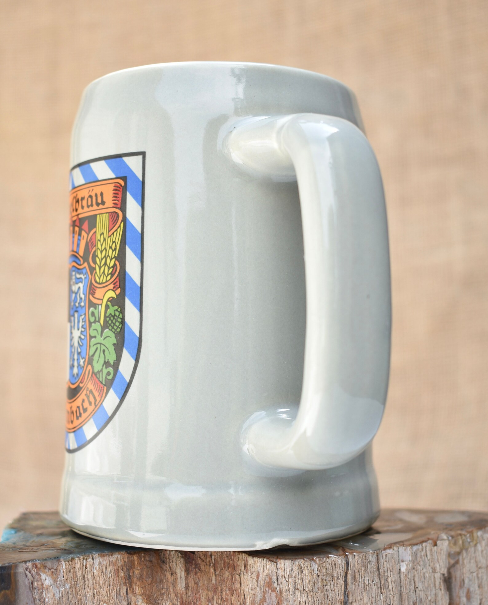 Mccoy Coat of Arms Reichelbrau Ruimbach Beer Stein Tankard Light Green ...