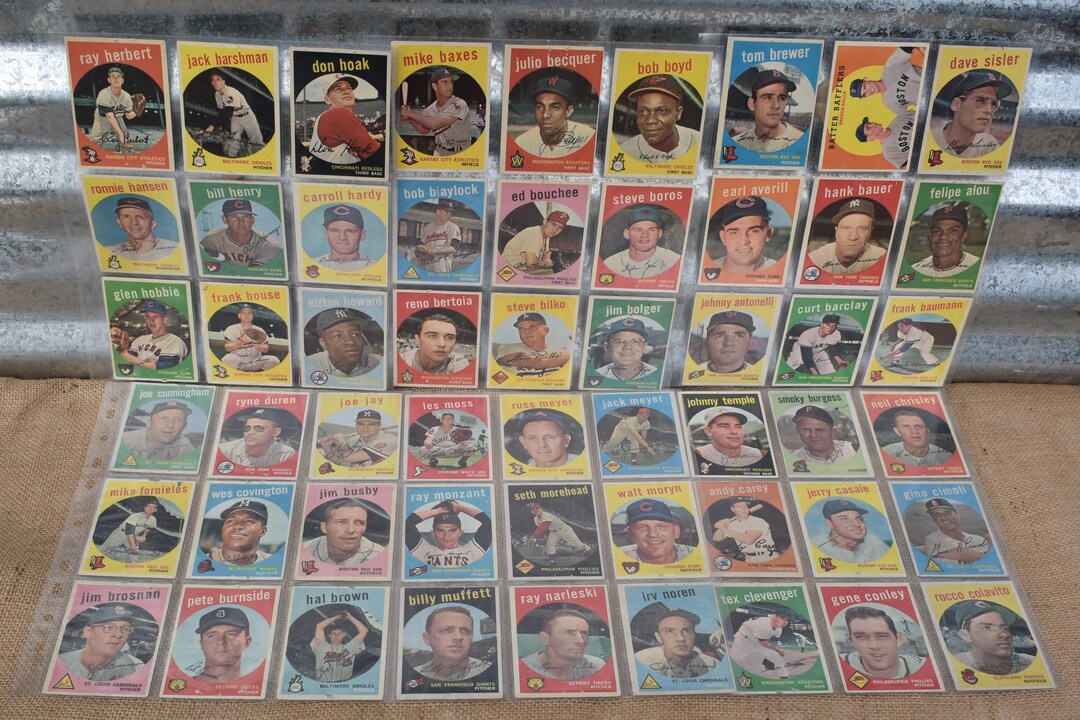 279 Baseball Cards Lot 1957-1964 Topps Rookies, Hall of Fame, Teams ...