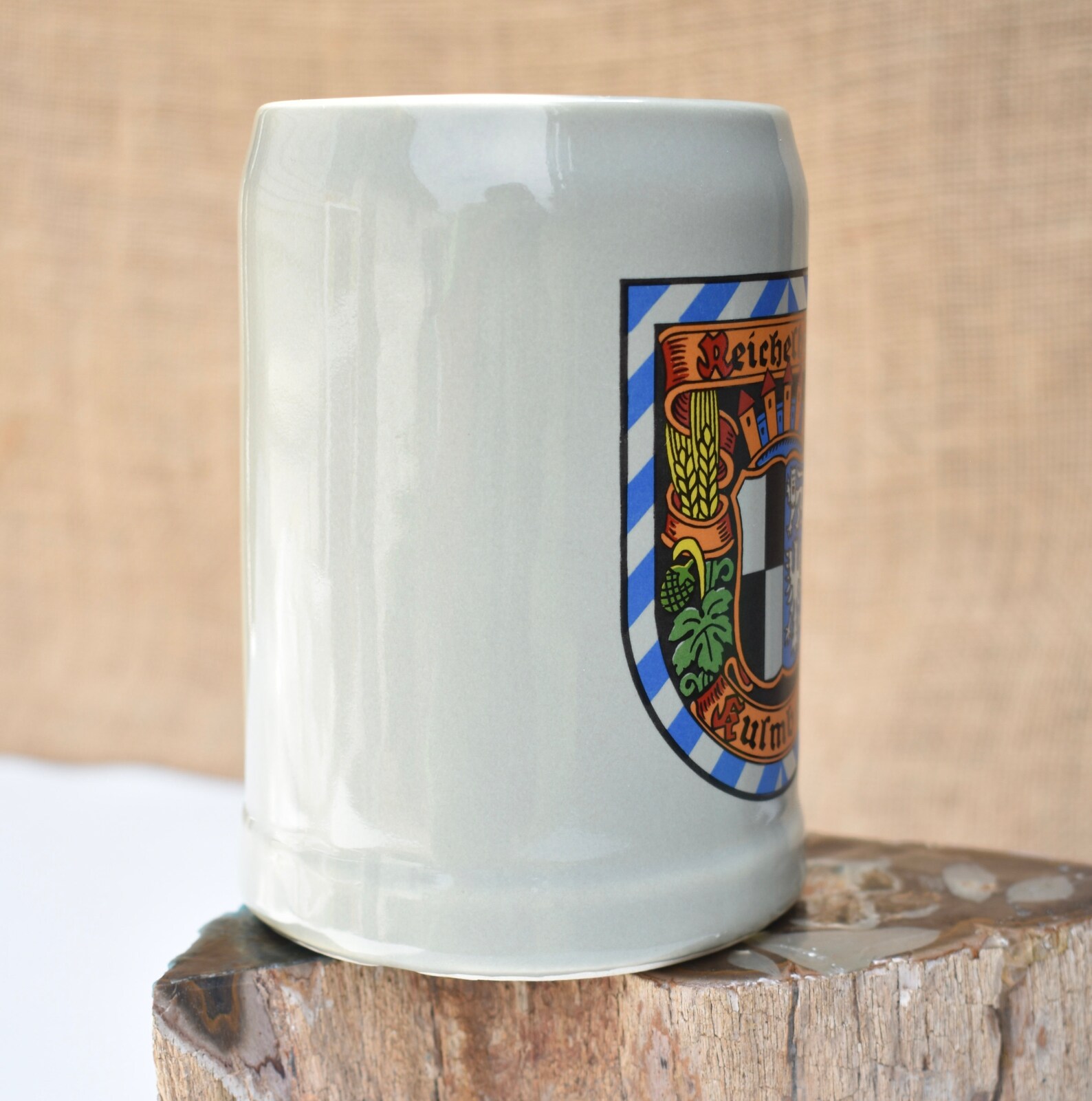 Mccoy Coat of Arms Reichelbrau Ruimbach Beer Stein Tankard Light Green ...