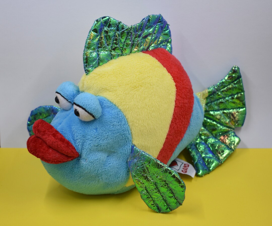 Cute GANZ Webkinz Pucker Fish Crinkle Metallic Fins 9 Inch No Code NEW ...