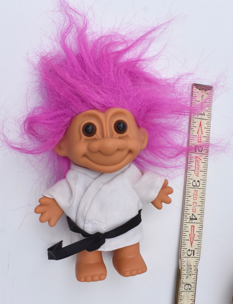 Karate Troll Doll RUSS 1990s 5 & Treasure Troll Caveman - Etsy