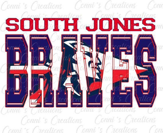 South Jones Braves Digital Sublimation Design Png | Etsy