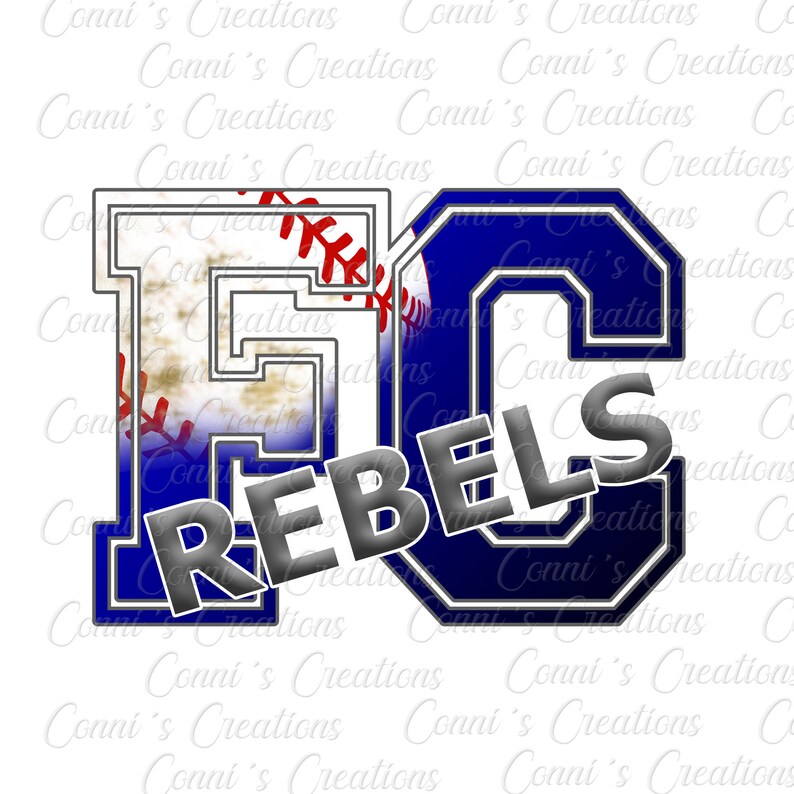 Fannin County Rebels Baseball - Digital Sublimation Design - Png - Etsy